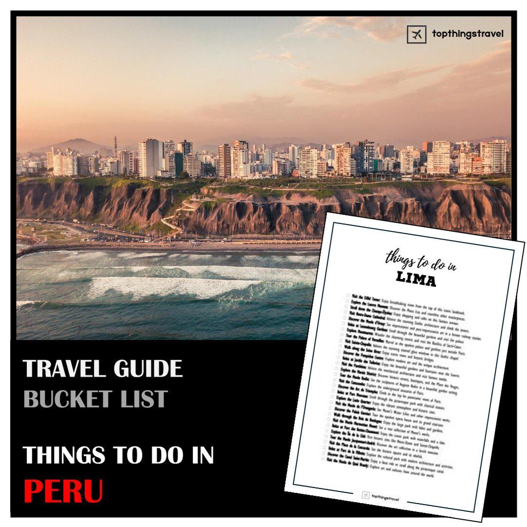Lima Travel Guide Lima Bucket List Lima Travel Lima Printable Lima ...
