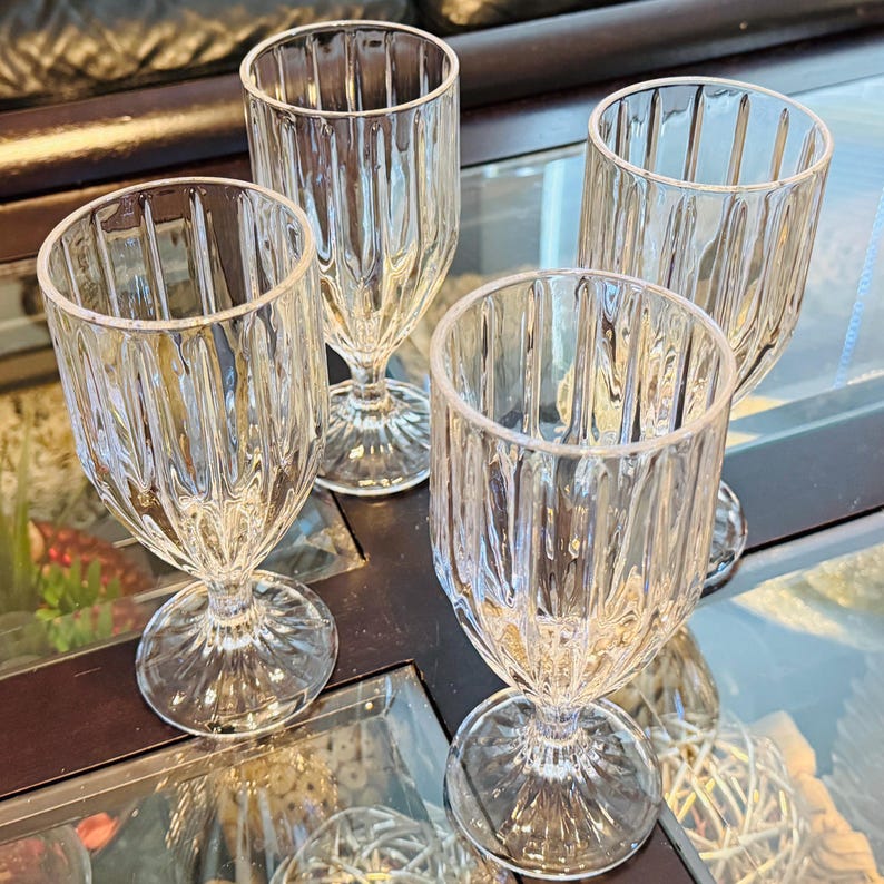 Vintage Alexandria Iced Tea Glasses - Crystal Clear Industries, Set of ...