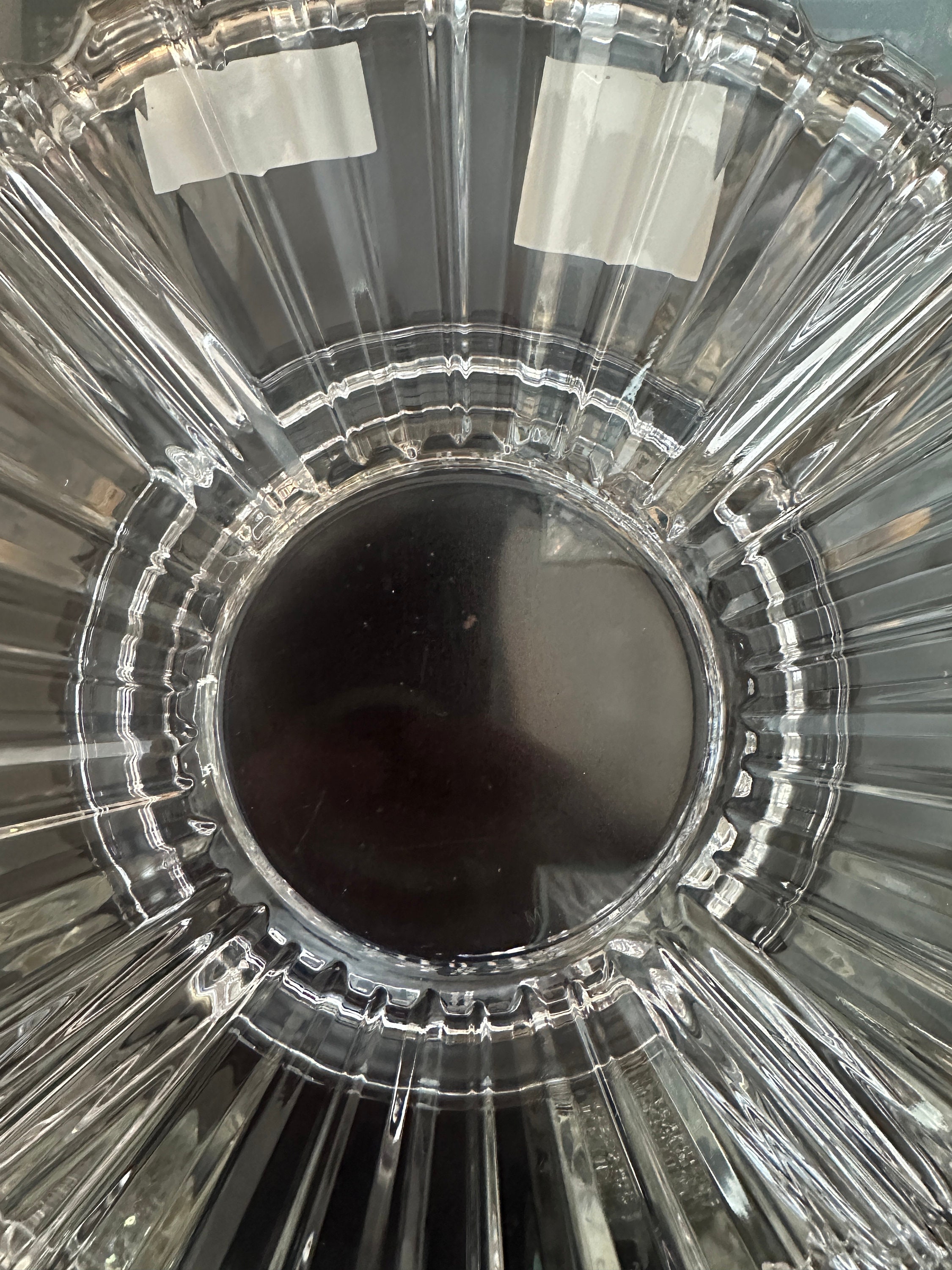 Vintage Crystal Clear 10" D Sectional Glass Plate - Elegant Glassware ...