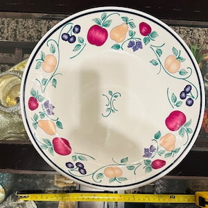 Princess House Orchard Medley Large Serving Plate Vintage Ceramic for ...