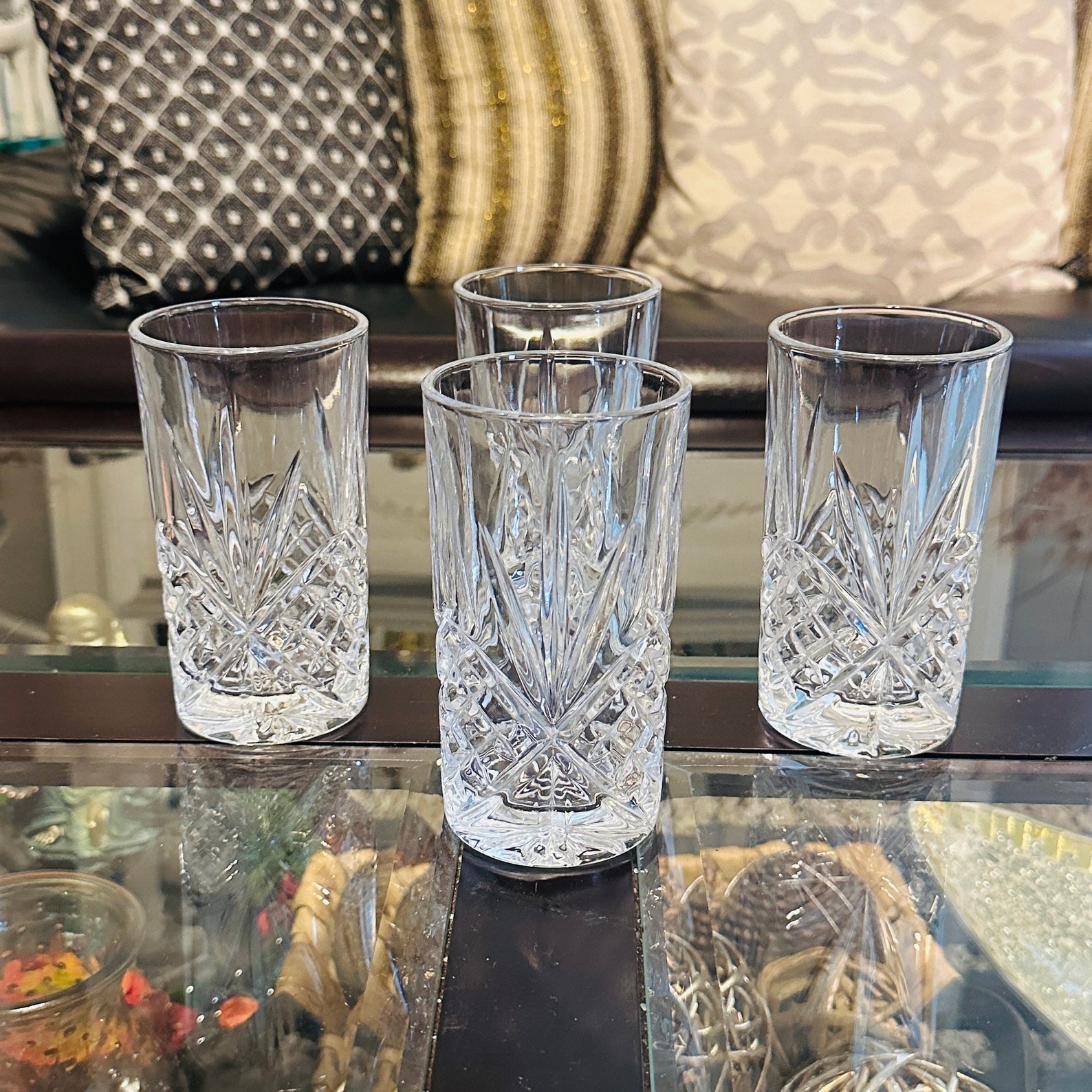 Vintage Godinger Dublin Crystal Highball Glasses – Set of 4 – Elegant ...