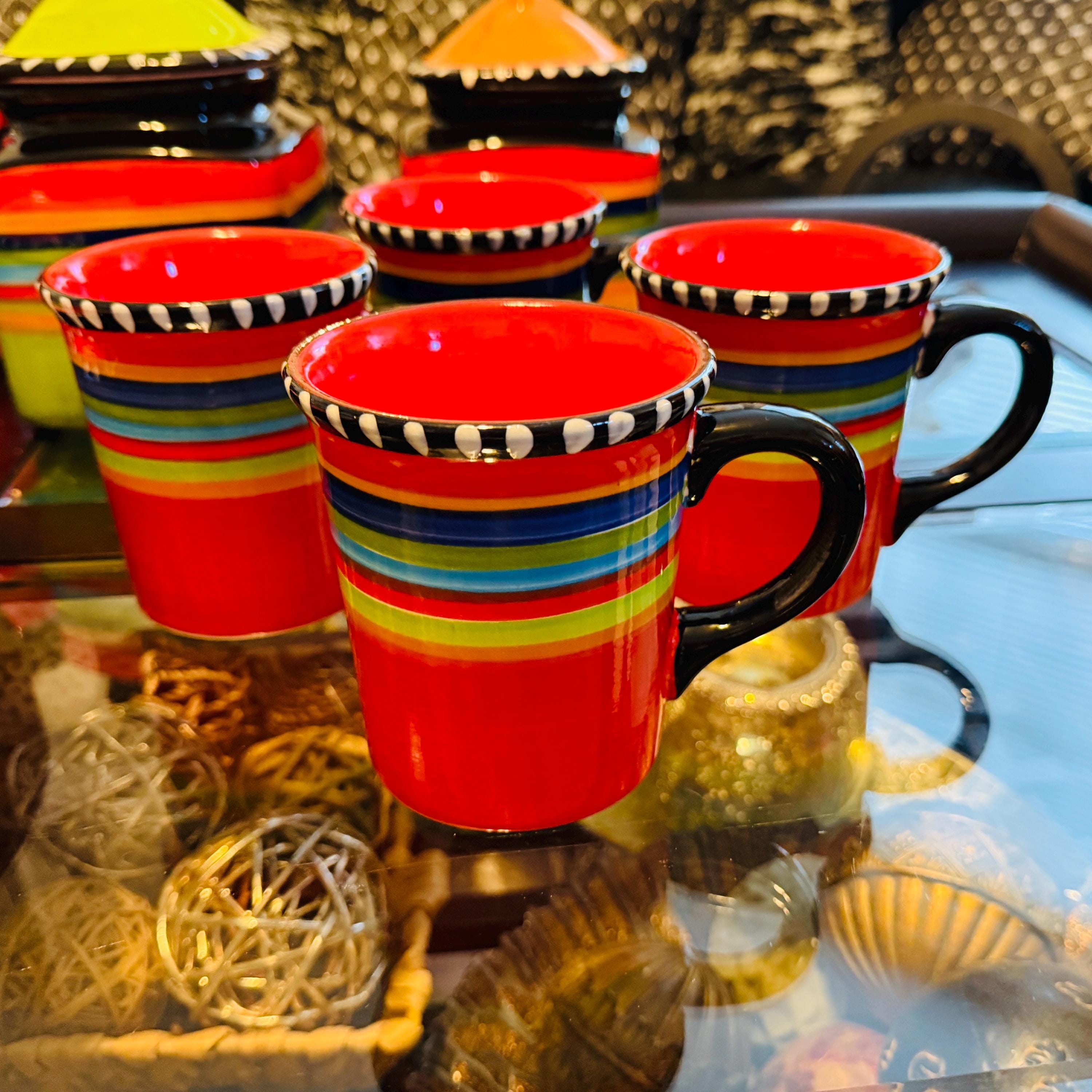 Gibson Elite Pueblo Springs Dinnerware Set: 36-piece Colorful Stoneware ...