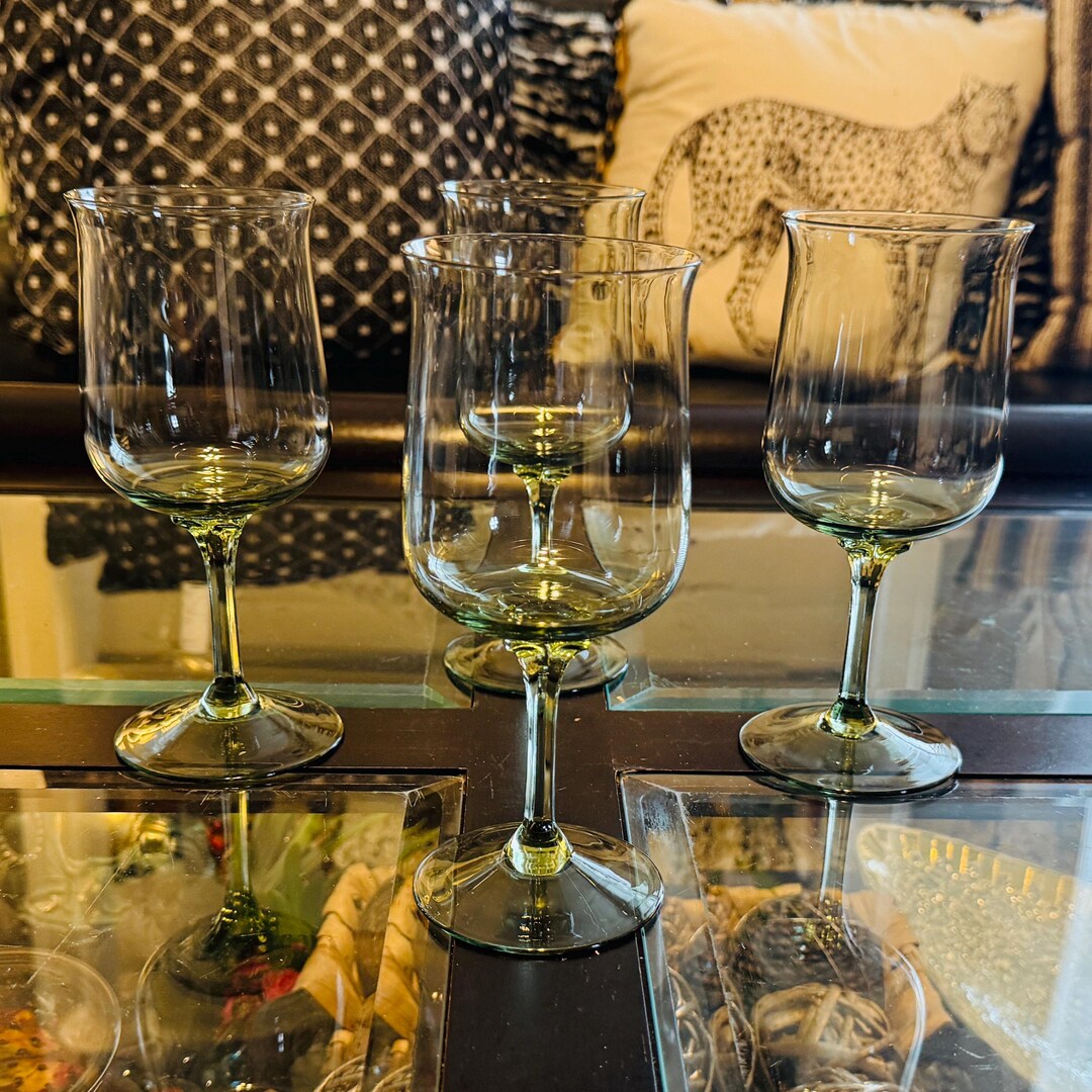 Lenox Green Mist Pattern Wine Glasses (set of 4) - Etsy