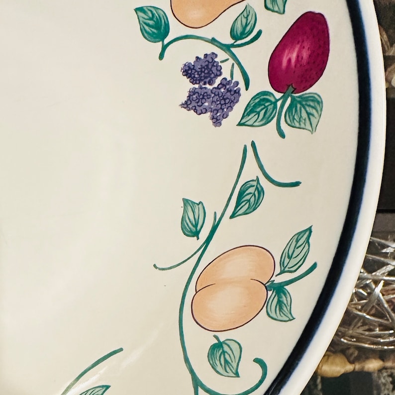 Vintage Princess House Ceramic Serving Dish – Orchard Medley Etched ...