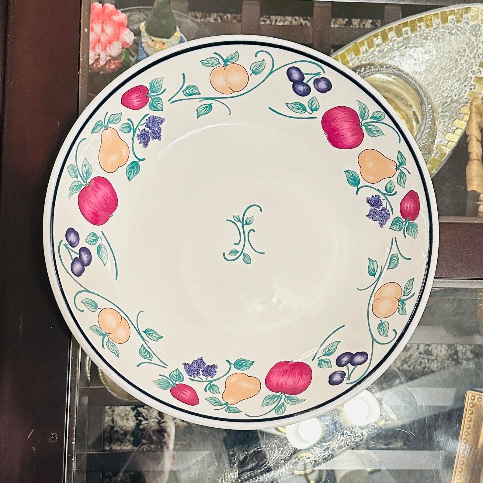 Vintage Princess House Ceramic Serving Dish – Orchard Medley Etched ...