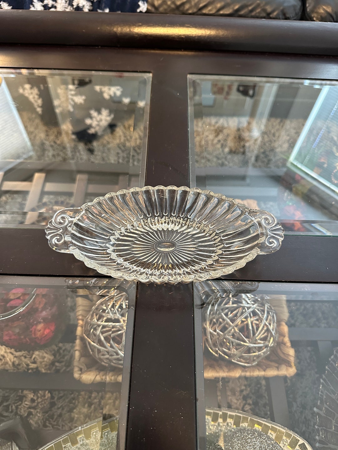 Timeless Vintage Clear Pressed Glass Ribbed Bowl - Classic Glassware ...