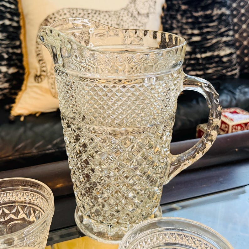 Vintage 1960s Anchor Hocking Wexford Glassware Set - Etsy