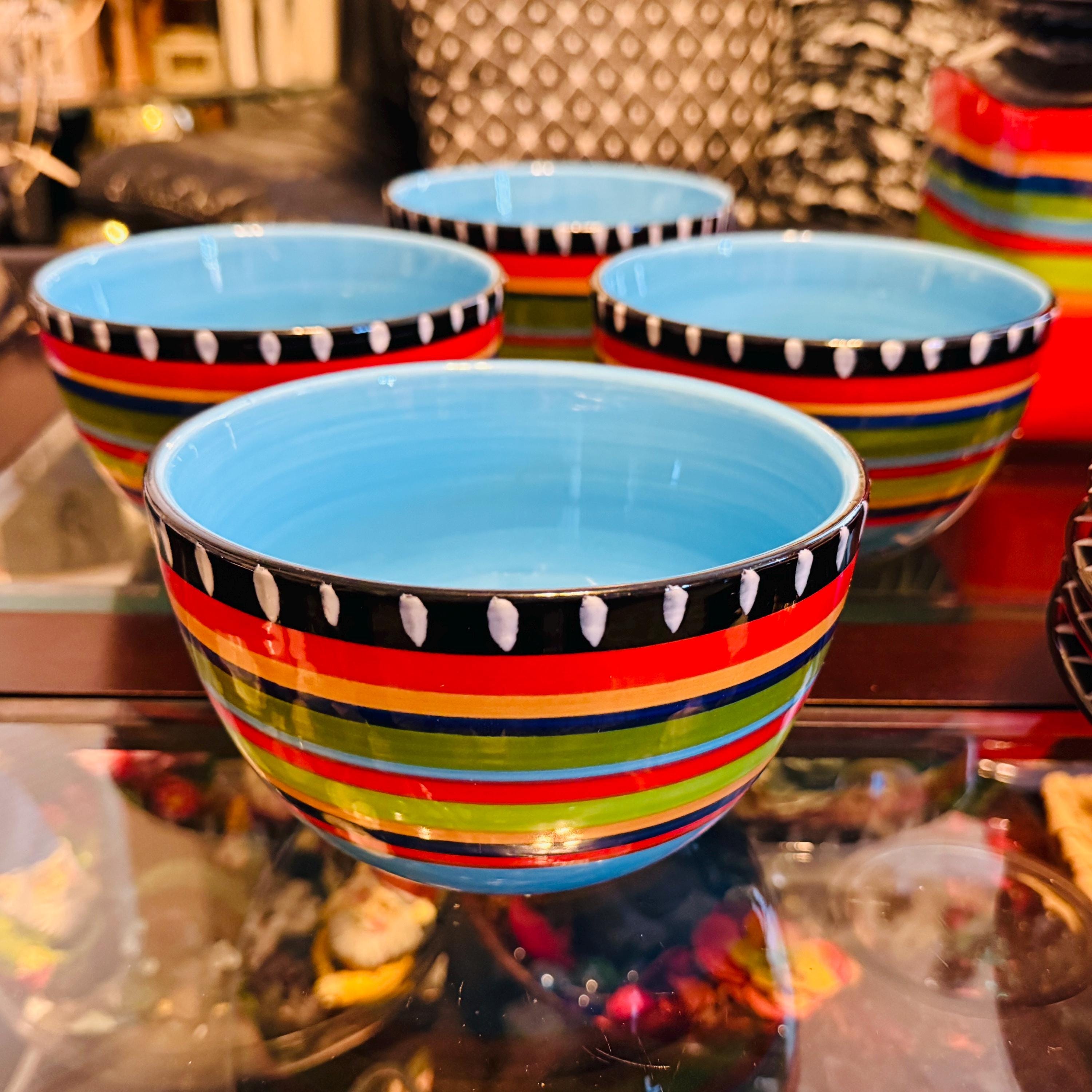 Gibson Elite Pueblo Springs Dinnerware Set: 36-piece Colorful Stoneware ...