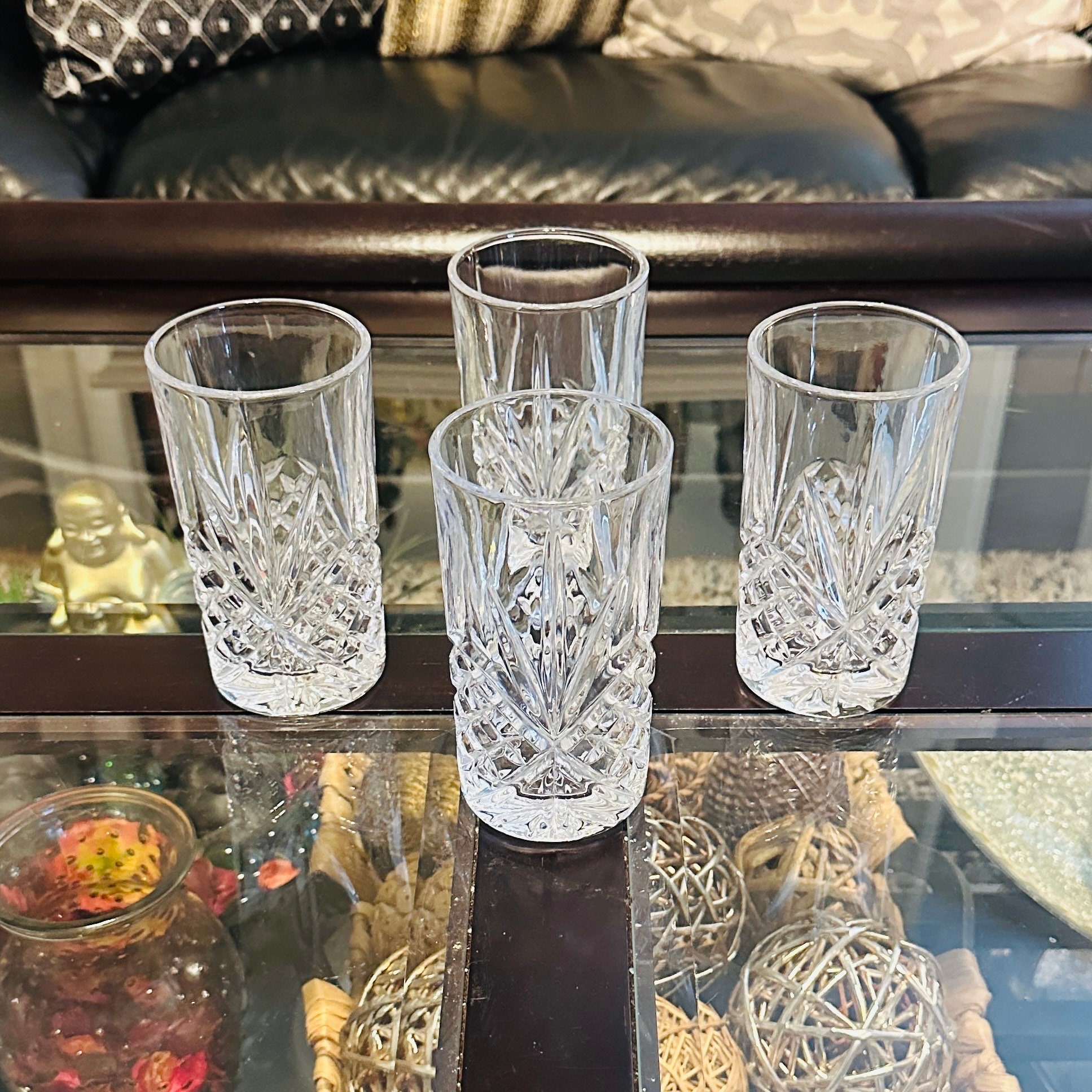 Vintage Godinger Dublin Crystal Highball Glasses – Set of 4 – Elegant ...