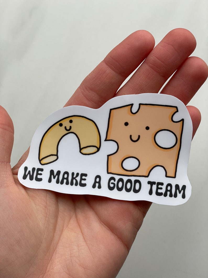 Cute Macaroni and Cheese Sticker | Cute Mac Team Meme Vinyl Decal for ...
