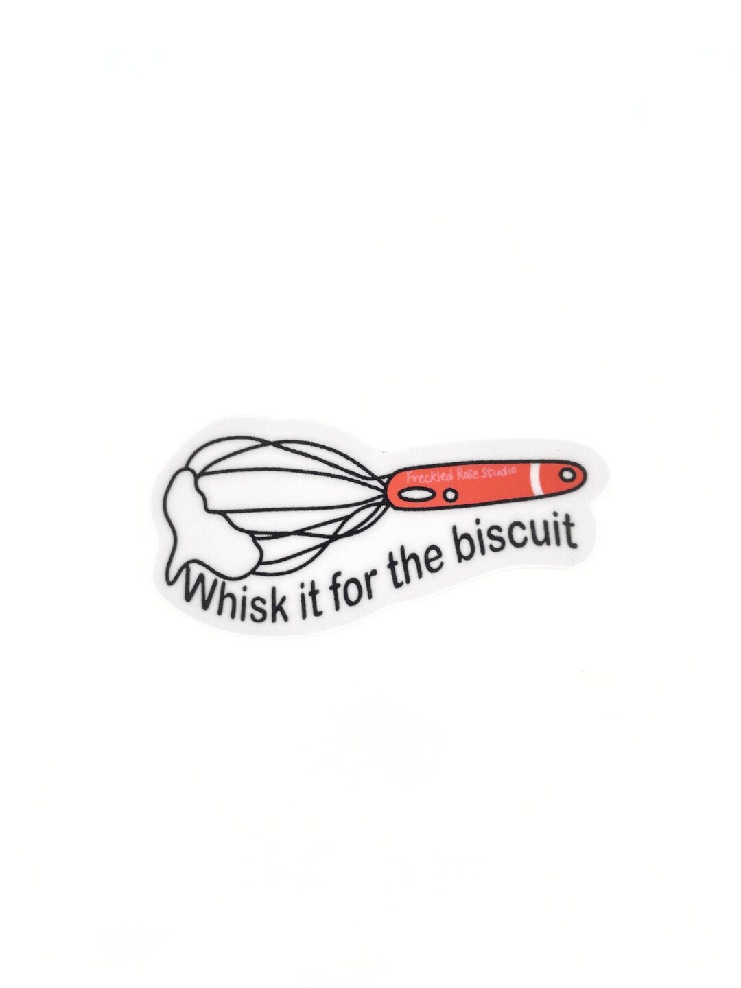 Retro "whisk It for the Biscuit" Sticker - Cute Baking Meme Sticker for ...