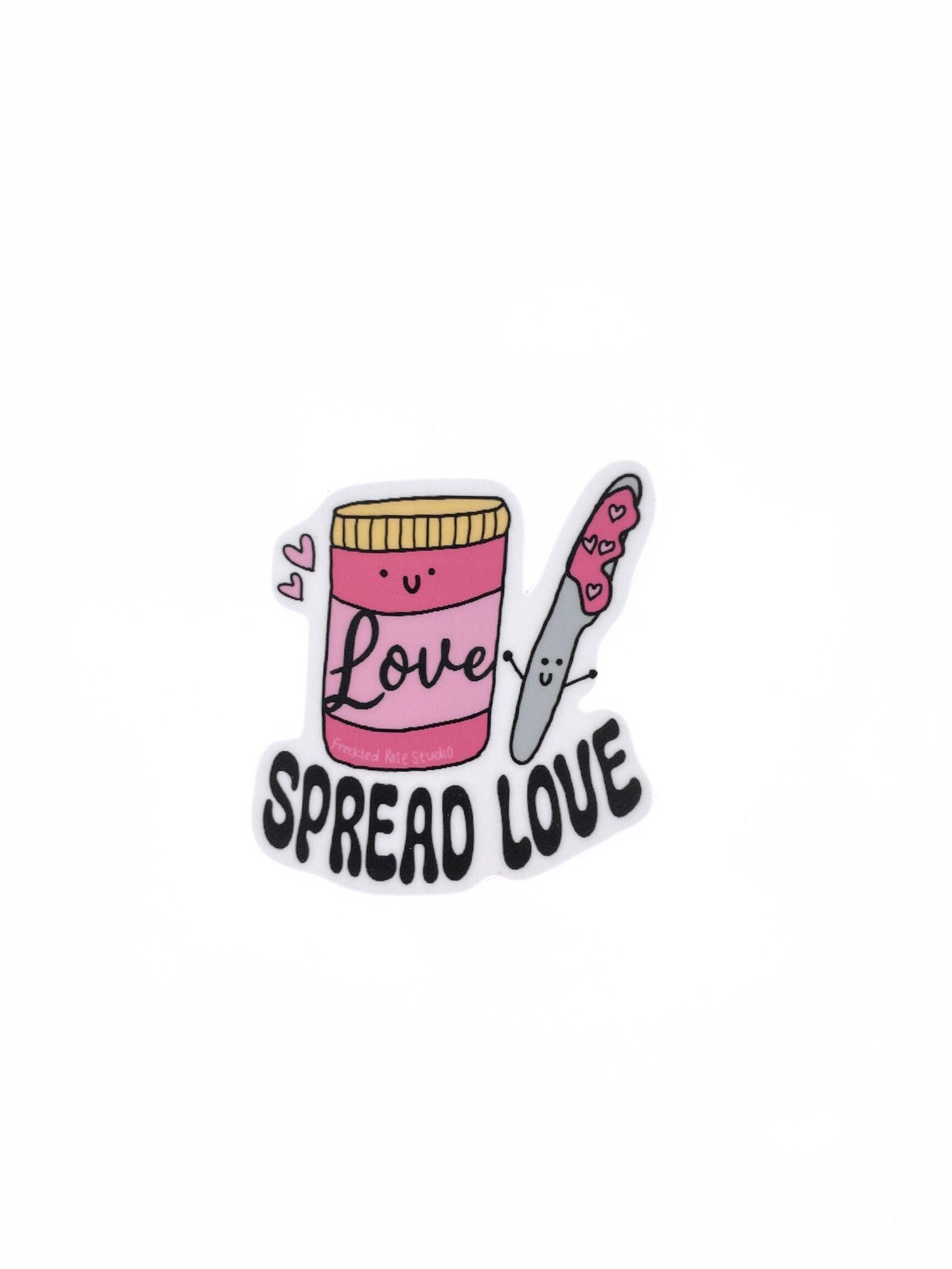 Cute Raspberry Jam Spread Love Sticker | Valentine Gift | Meme Sticker ...