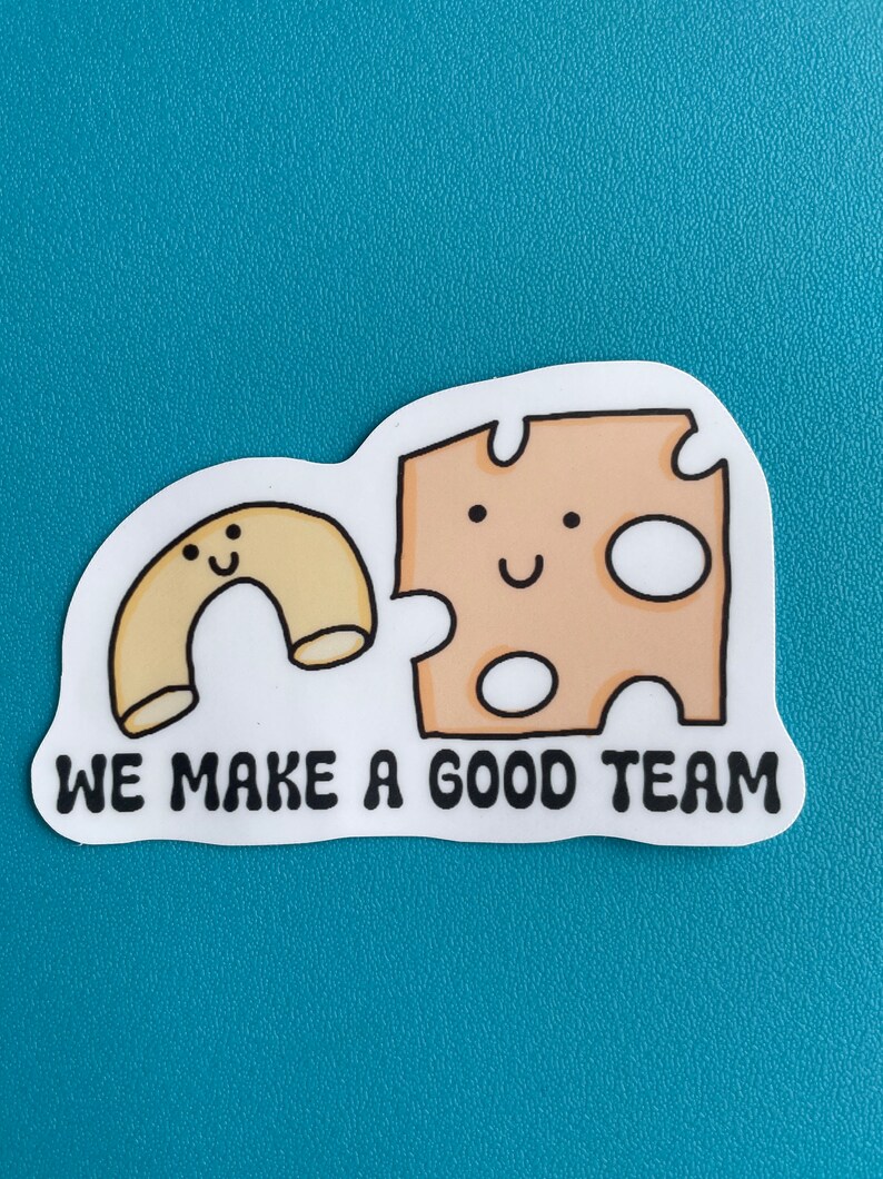 Cute Macaroni and Cheese Sticker | Cute Mac Team Meme Vinyl Decal for ...