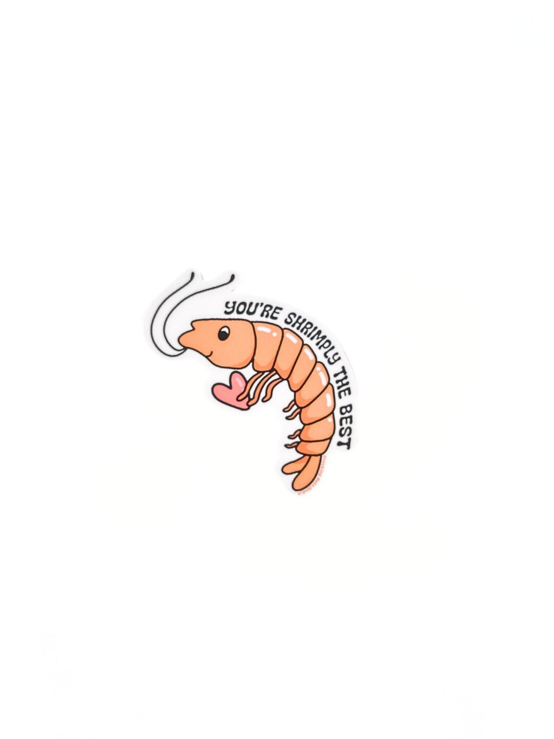 Shrimply the Best Sticker, Best Friend Gift, Kawaii Shrimp, Funny ...