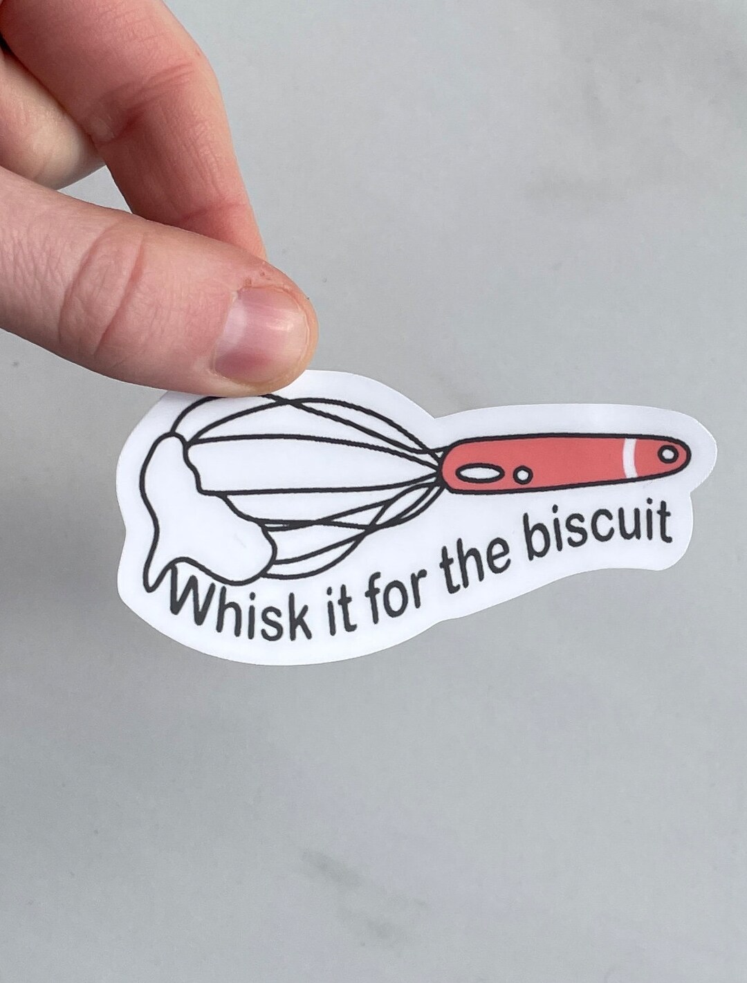 Retro whisk It for the Biscuit Sticker Cute Baking Meme Sticker for ...
