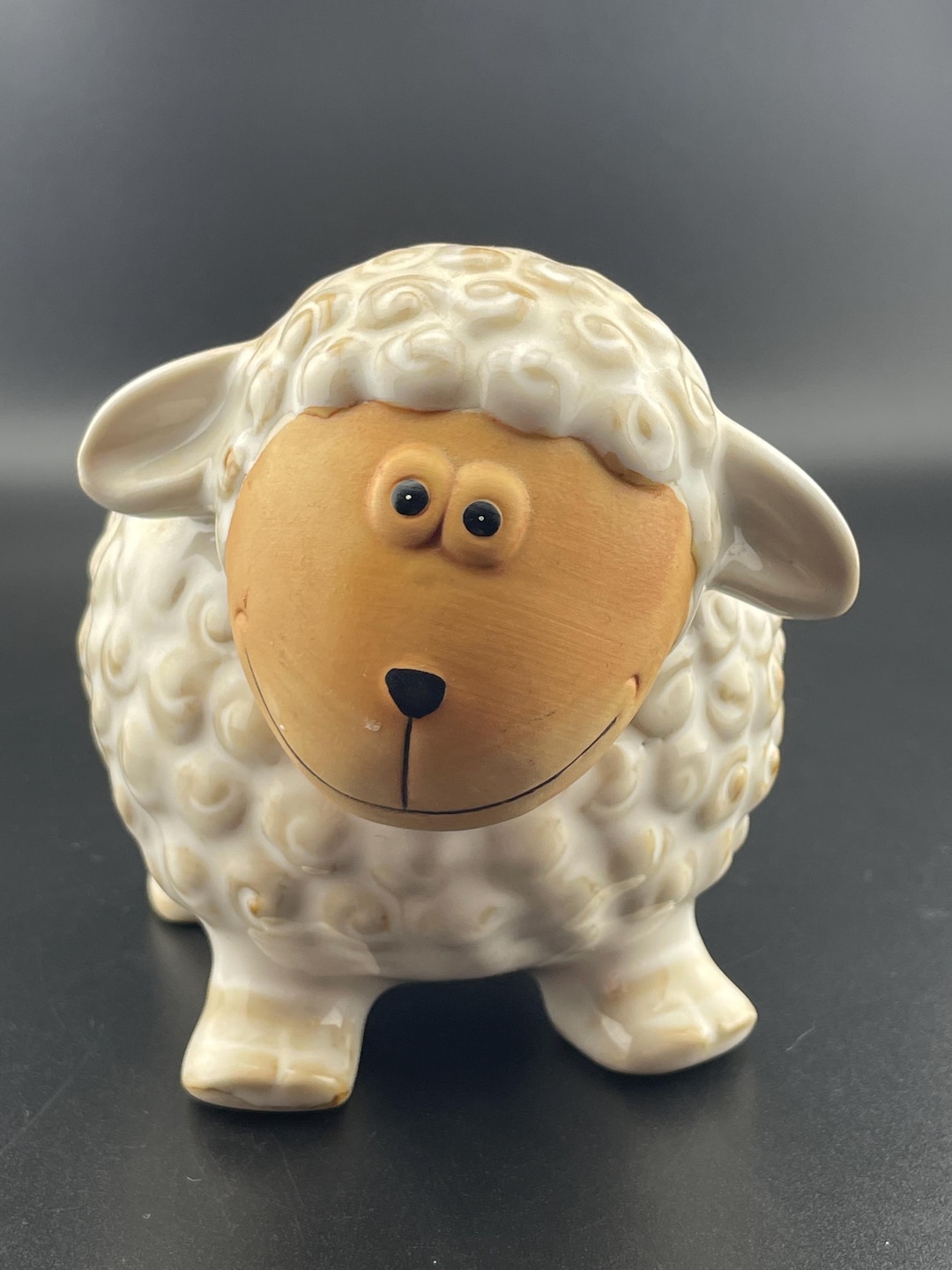 Adorable Sheep piggy Bank Ceramic Pottery Nursery - Etsy