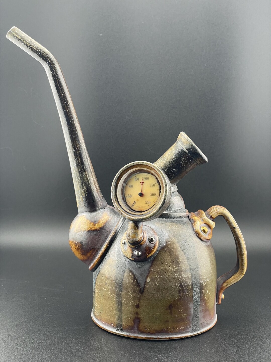 Tim See Ceramics Dragon Wells Steam Works (2009-2013) Oilcan - Etsy