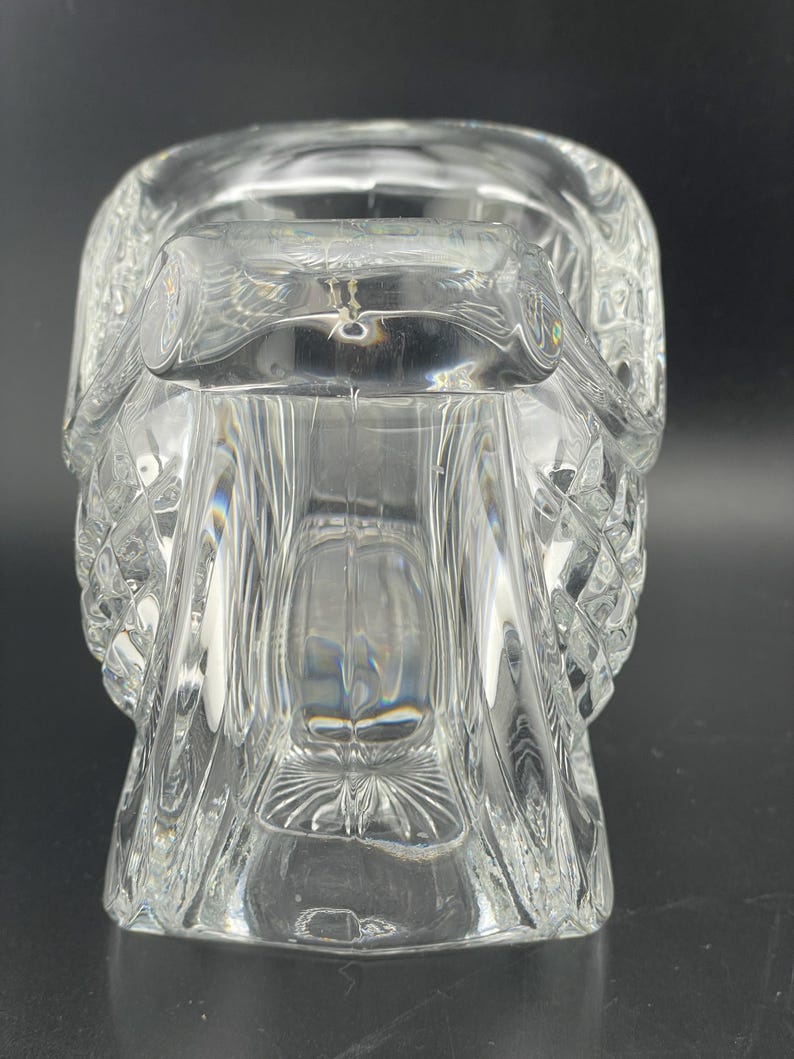 Vintage Crystal Glass Sleigh Sled Candy Nut Dish Vase Vintage Holiday ...