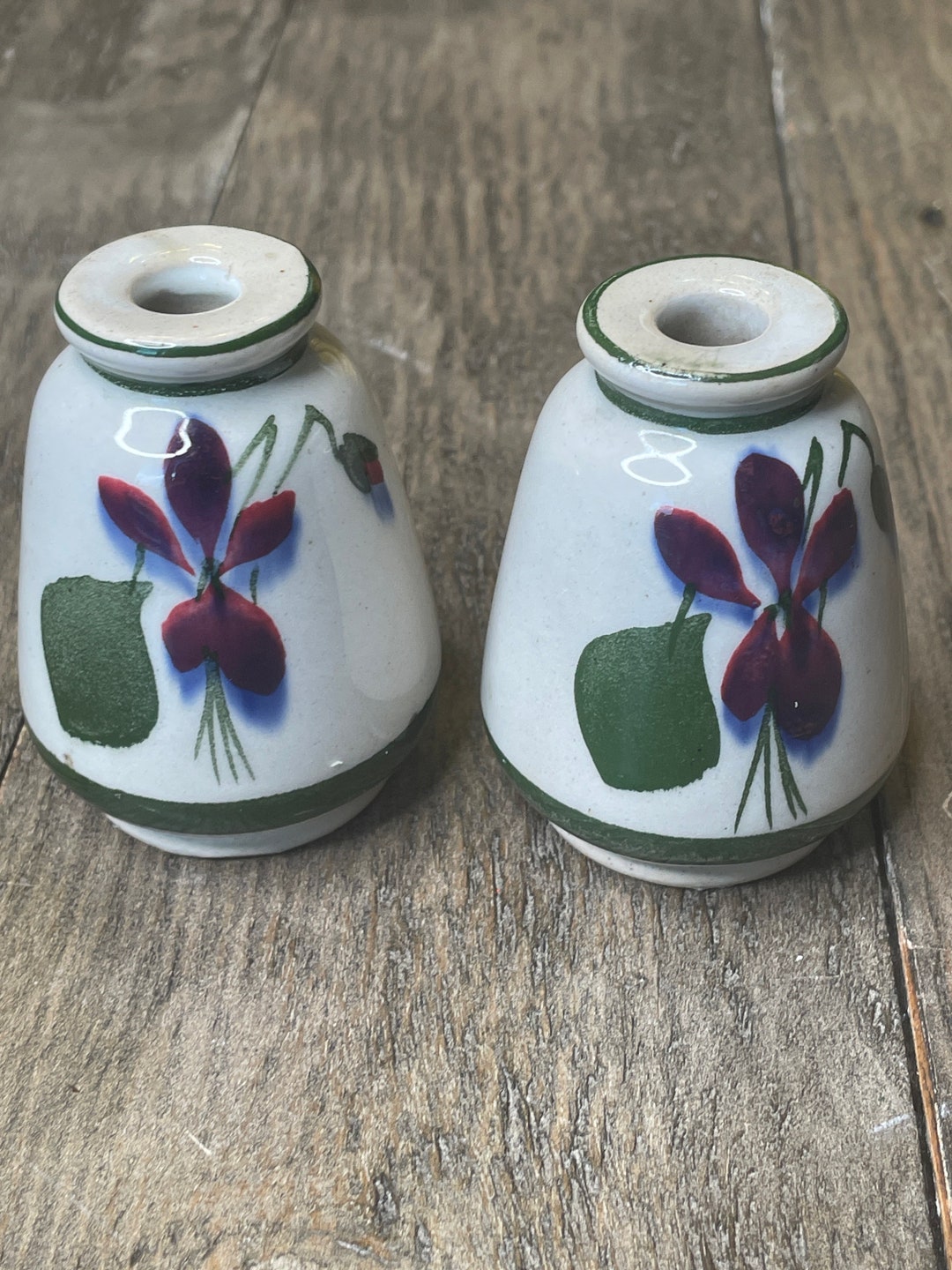 Vintage Torquay Pottery Hovendens Devon Violets Bottle Miniature ...