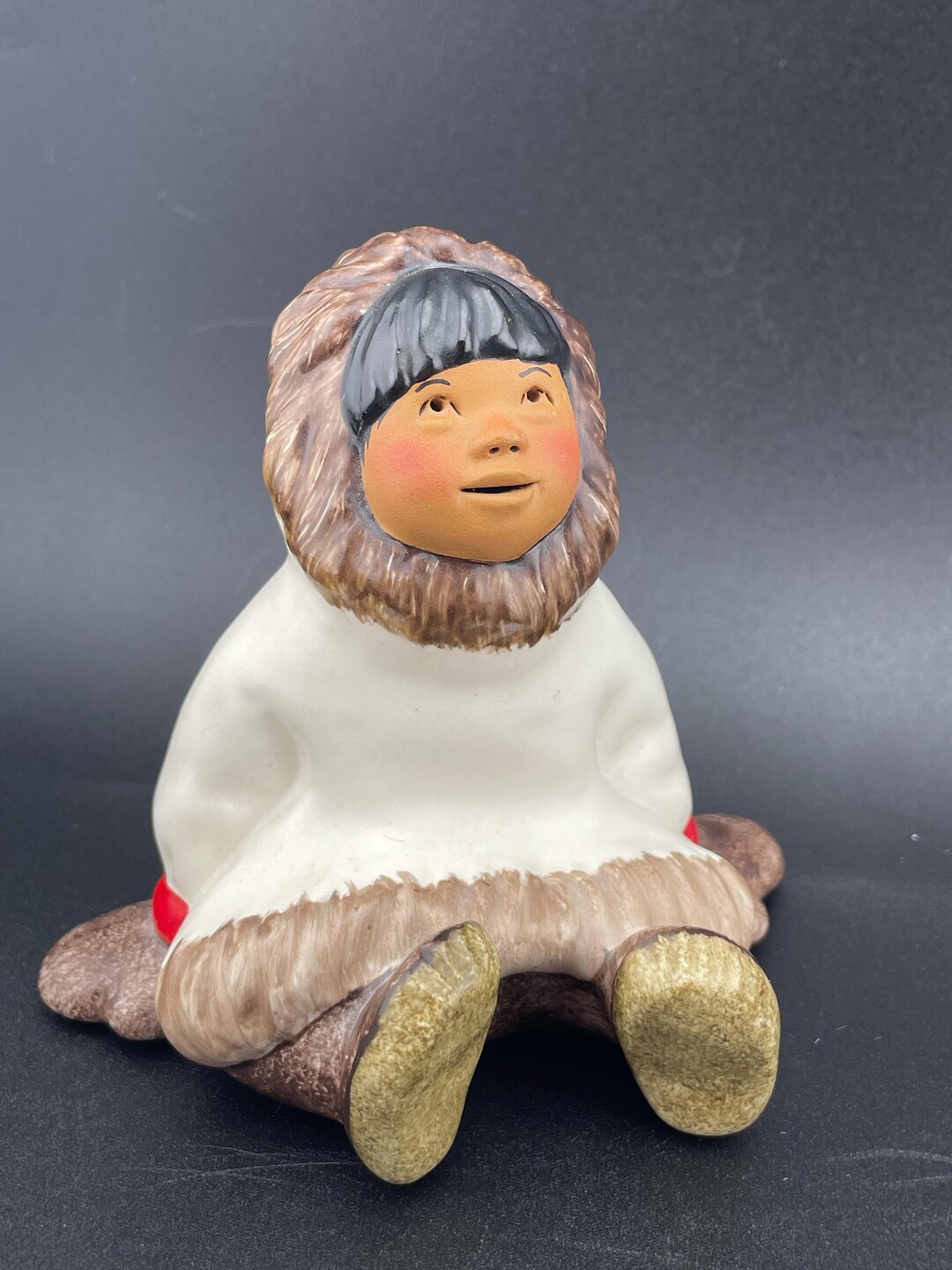 C. Alan Johnson Eskimo "joey" Alaskan Intuit Figurine, Vintage, Signed ...