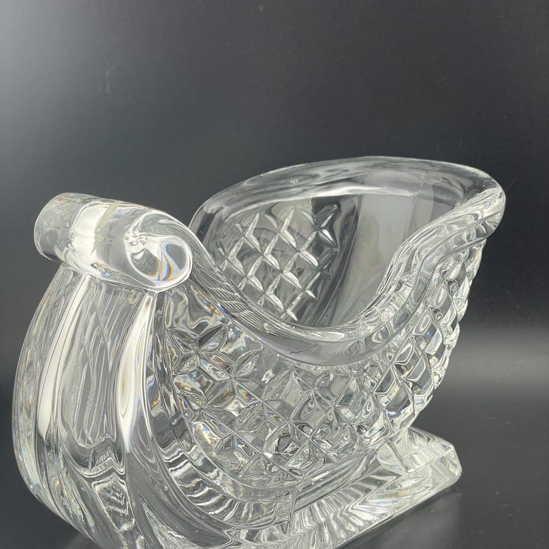 Crystal Sleigh Candy Dish - Etsy