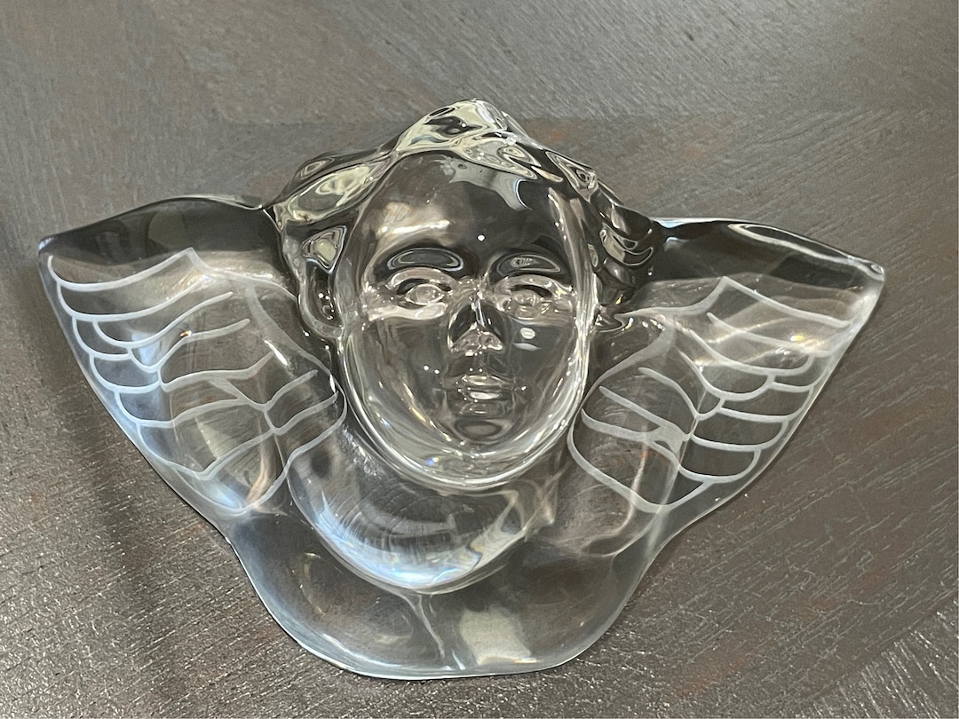 Baccarat Angel Wing Paperweight Crystal - Etsy