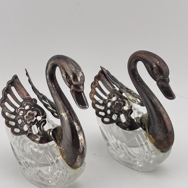 Swan Salt Cellars - Etsy