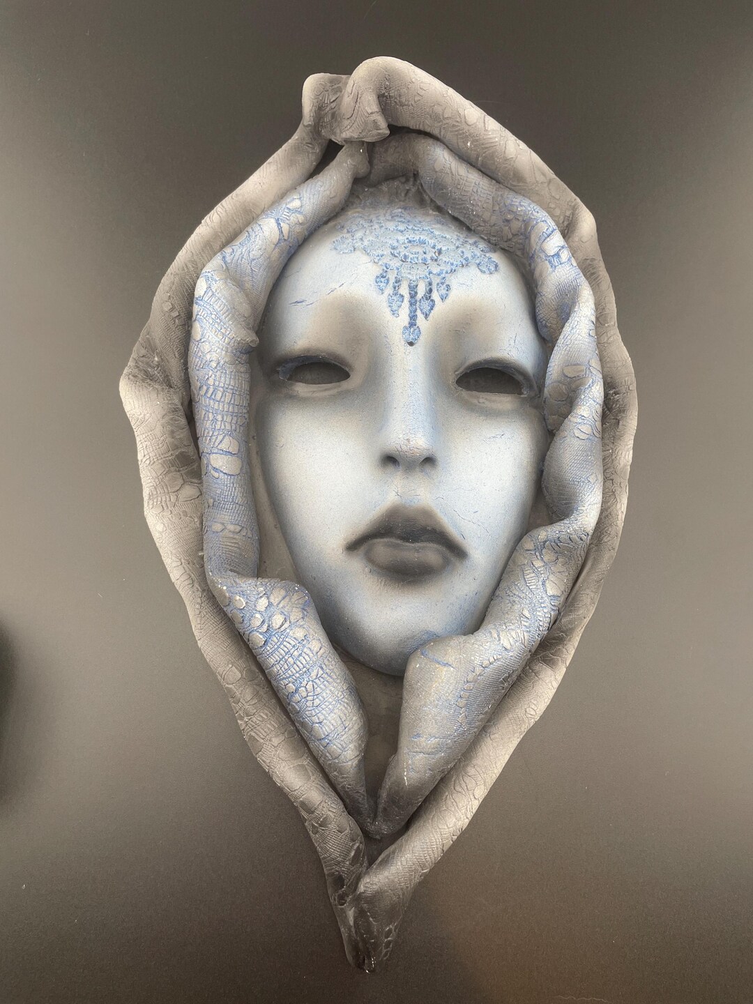 Gorgeous Clay Mask Mardi Gras Signed Flora of New Orleans - Etsy