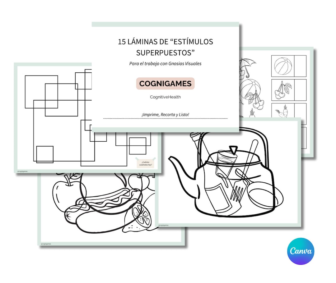 Sheets of SUPERIMPOSED STIMULI Working With Visual Gnosias Digital ...