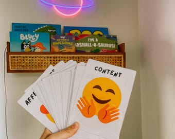 Emotions Emoji Printable Flashcards| Instant Download| Emotions ...