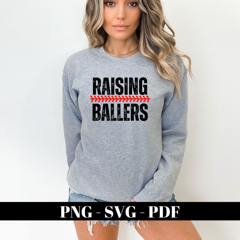 Raising Ballers Baseball Design, Game Day SVG PNG PDF - Etsy