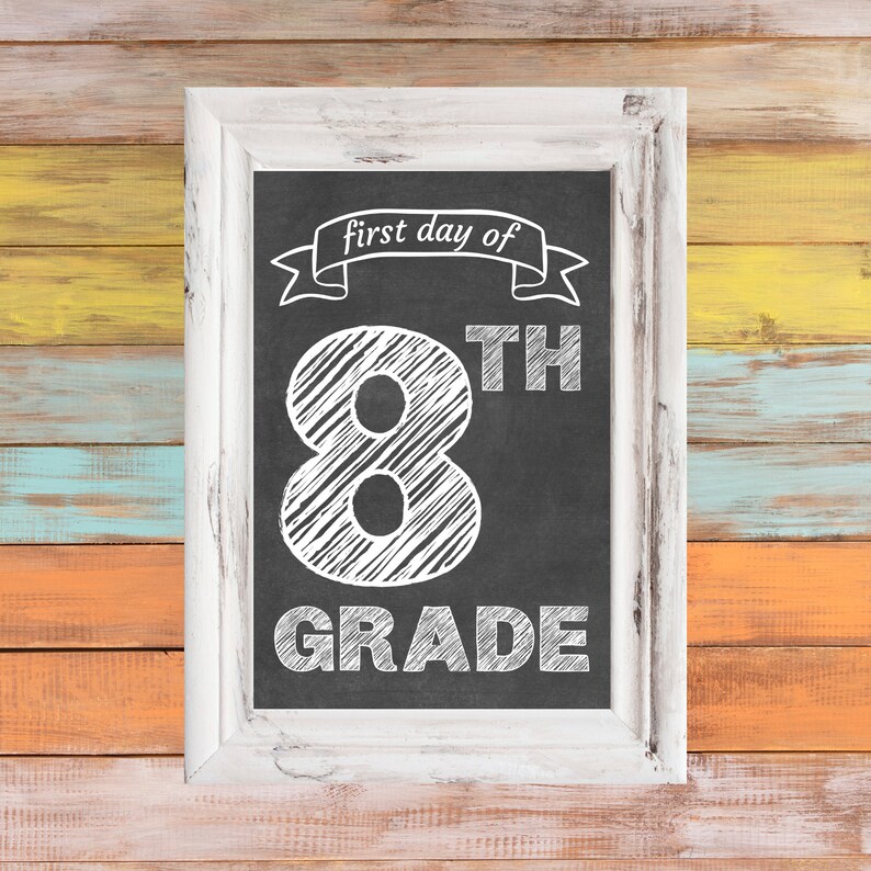 Back to School Signs, First Day of School Sign, All Grades Included ...