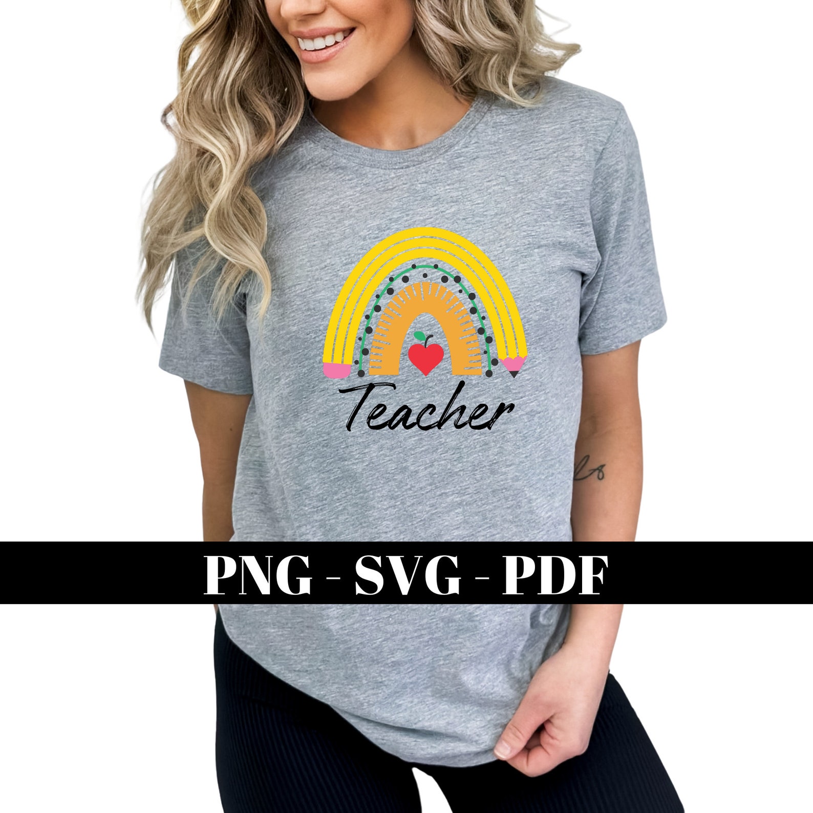 Teacher SVG PNG PDF, Teacher Svg, Teach Svg, Classroom Svg, Boho ...