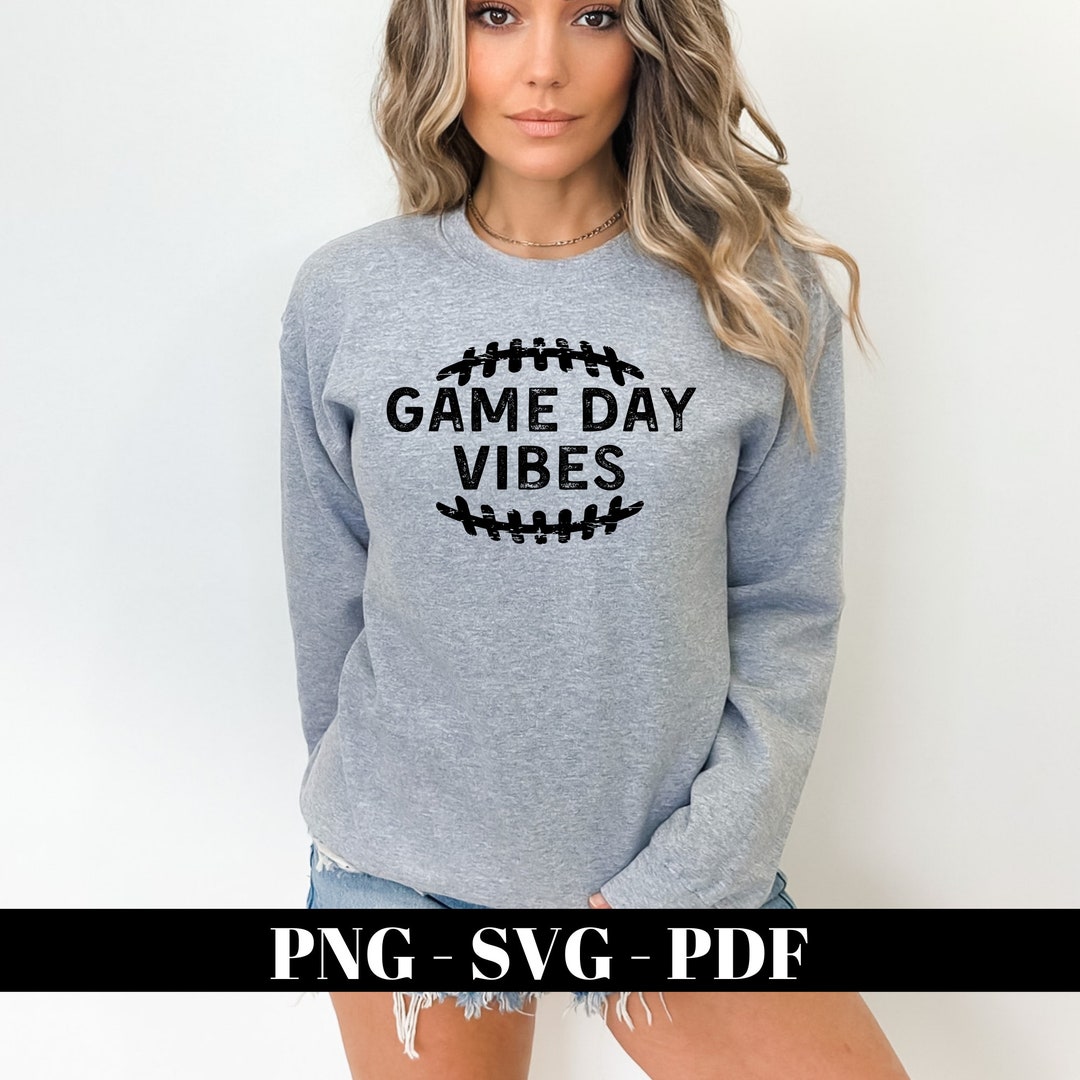 Game Day Vibes Football Design, SVG PNG PDF (digital Download) - Etsy