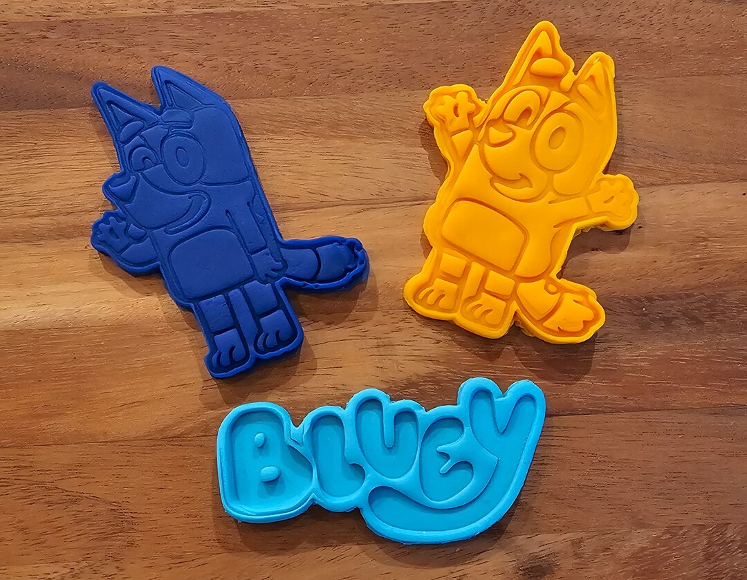 Bluey & Bingo Cookie Cutter With Embosser Stamps - Etsy