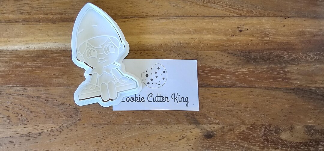 Elf on the Shelf Cookie Cutter With Embosser Stamps - Etsy