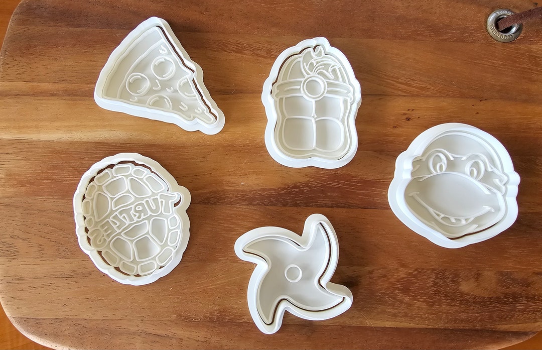 TMNT Teenage Mutant Ninja Turtles Cookie Cutter With Embosser Stamps - Etsy