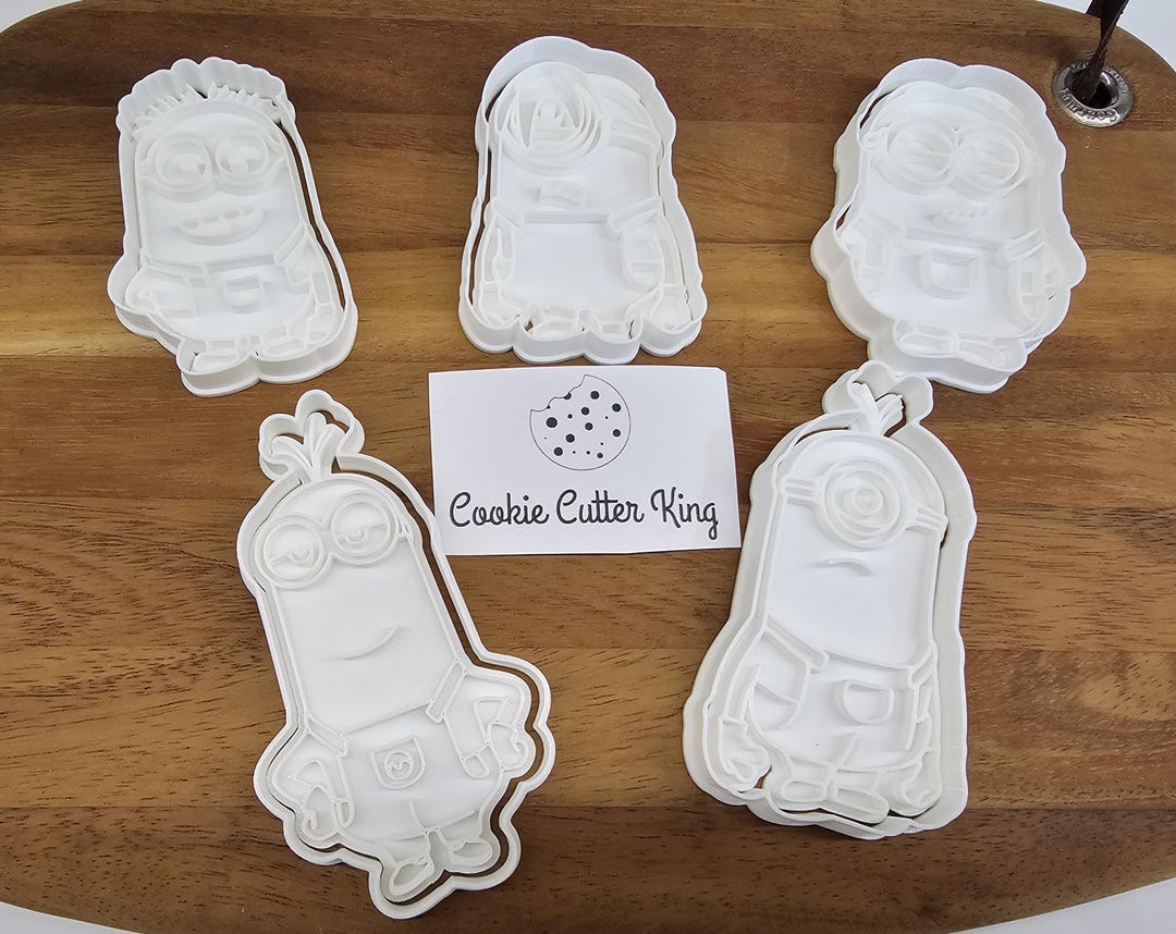 Minions Cookie Cutter With Embosser Stamps Set of 5 - Etsy Australia