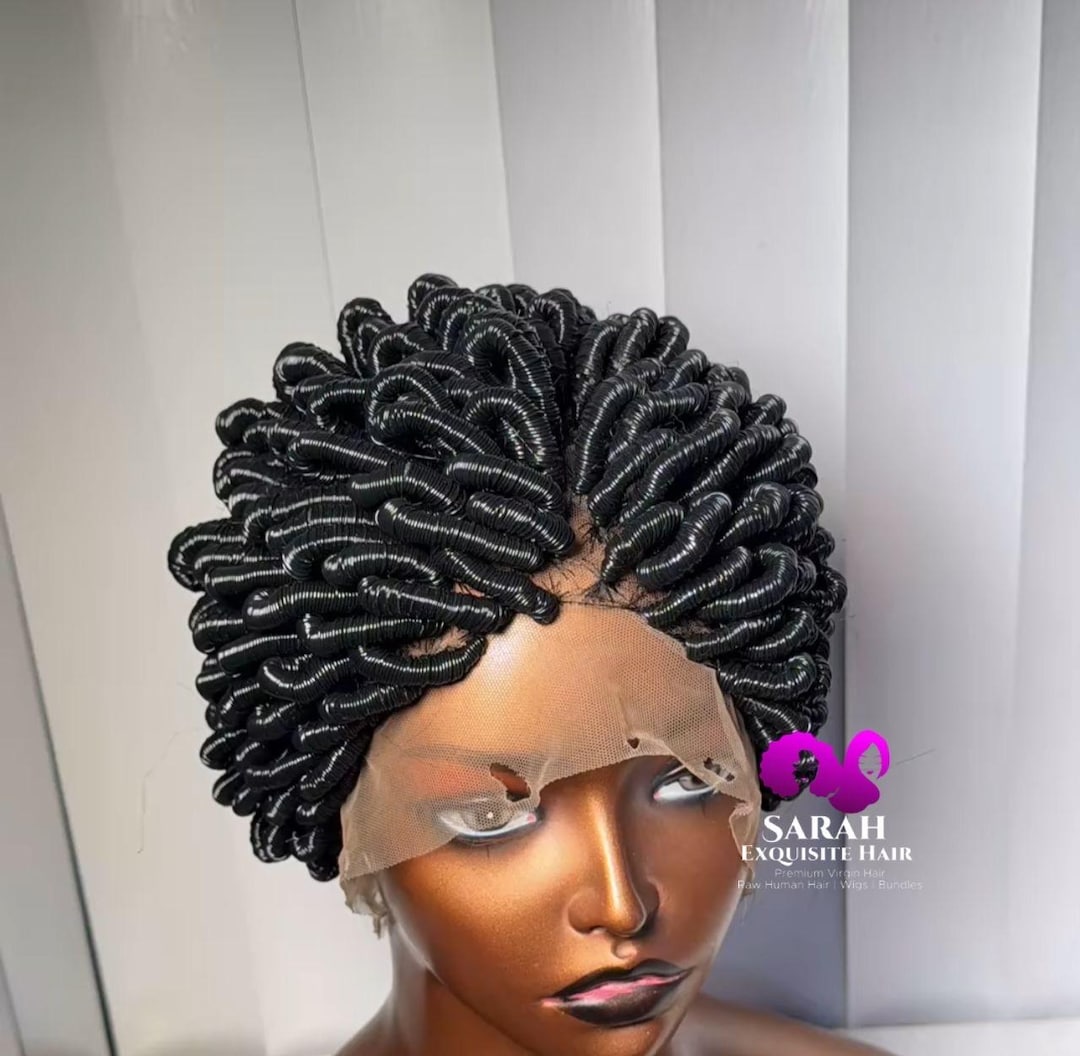 Thread Made Braided Wig, Rubber Thread Braided Wig Styles, Full Lace ...