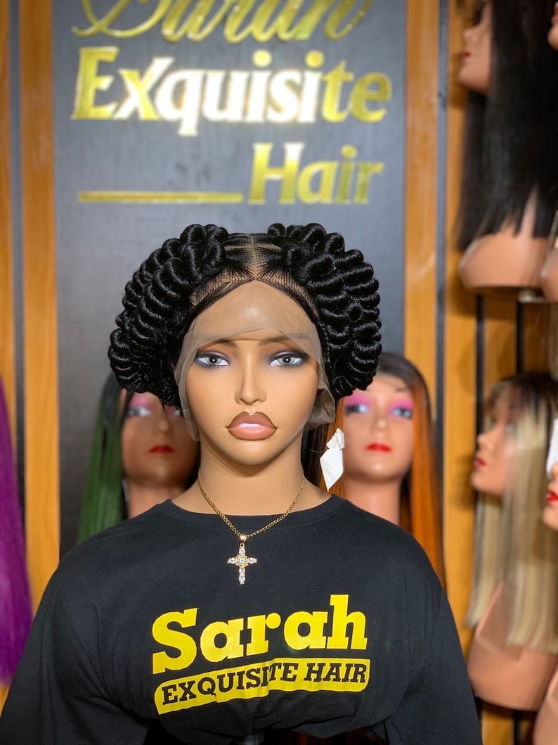 Cornrow Braided Wig Twisted Braided Wig - Etsy