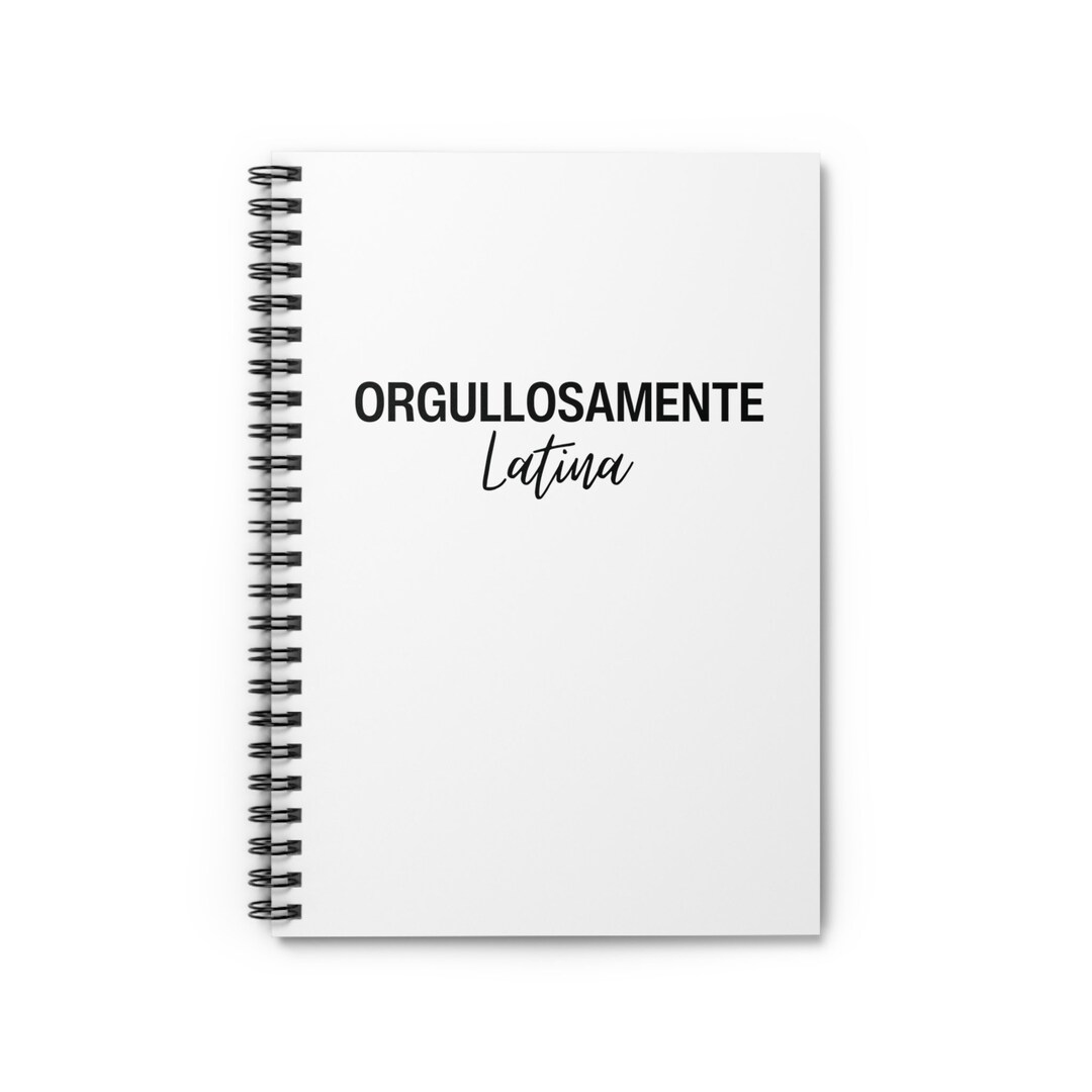 Orgullosamente Latina Spiral Notebook - Ruled Line - Etsy