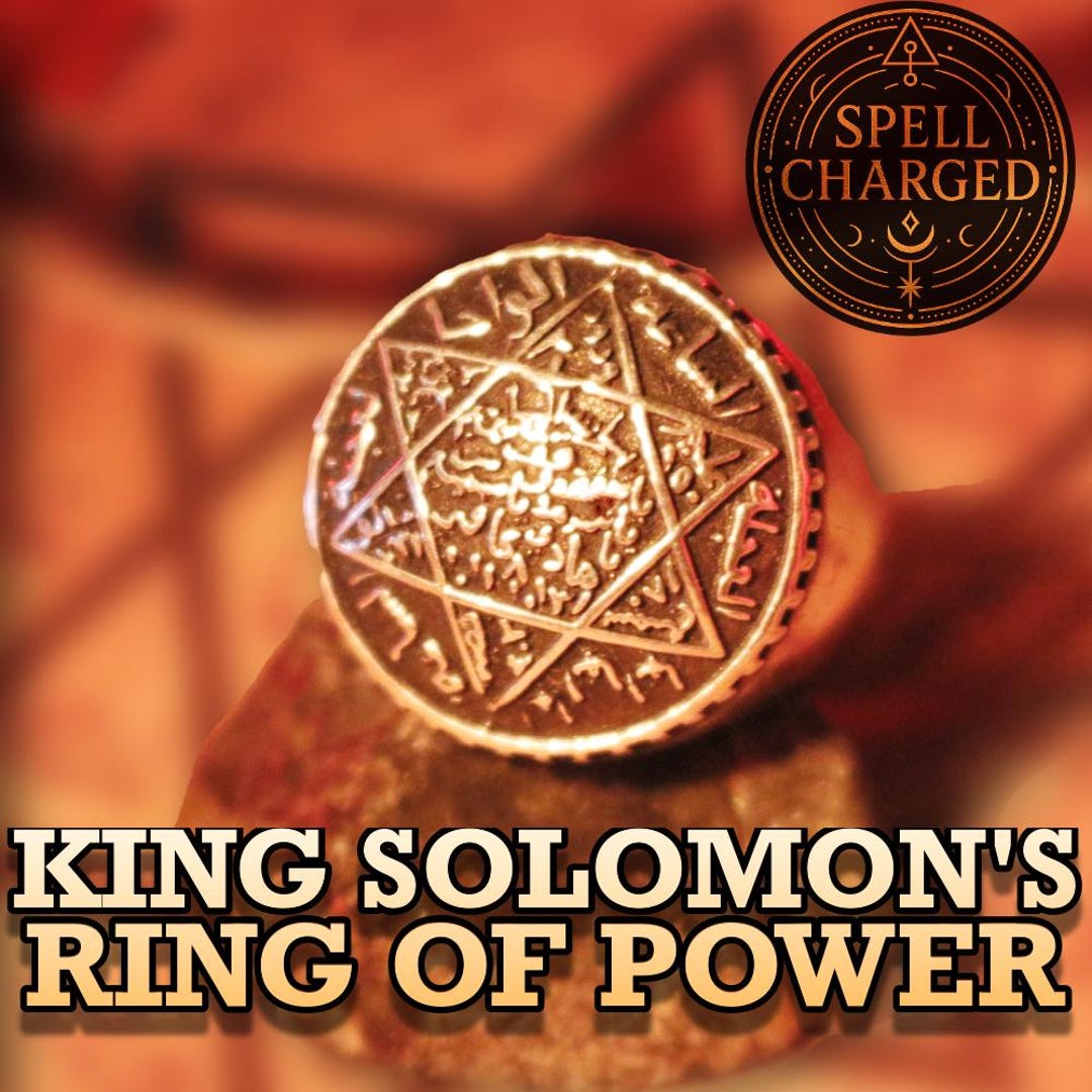 KING SOLOMON RING – Powerful Djinn Command & Domination Talisman, Jinn ...
