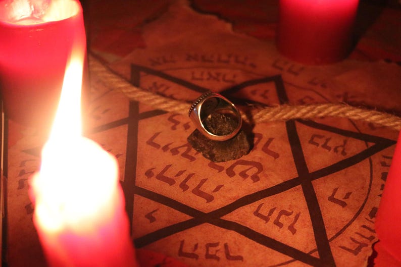 KING SOLOMON RING – Powerful Djinn Command & Domination Talisman, Jinn ...