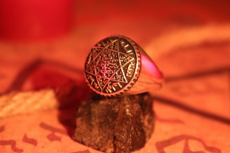 KING SOLOMON RING – Powerful Djinn Command & Domination Talisman, Jinn ...