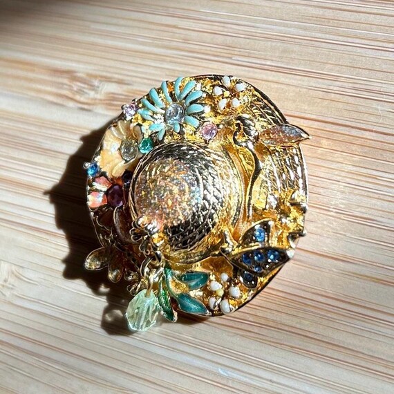 Vintage Brooch Signed Kirks Folly Summer Breeze - Gem
