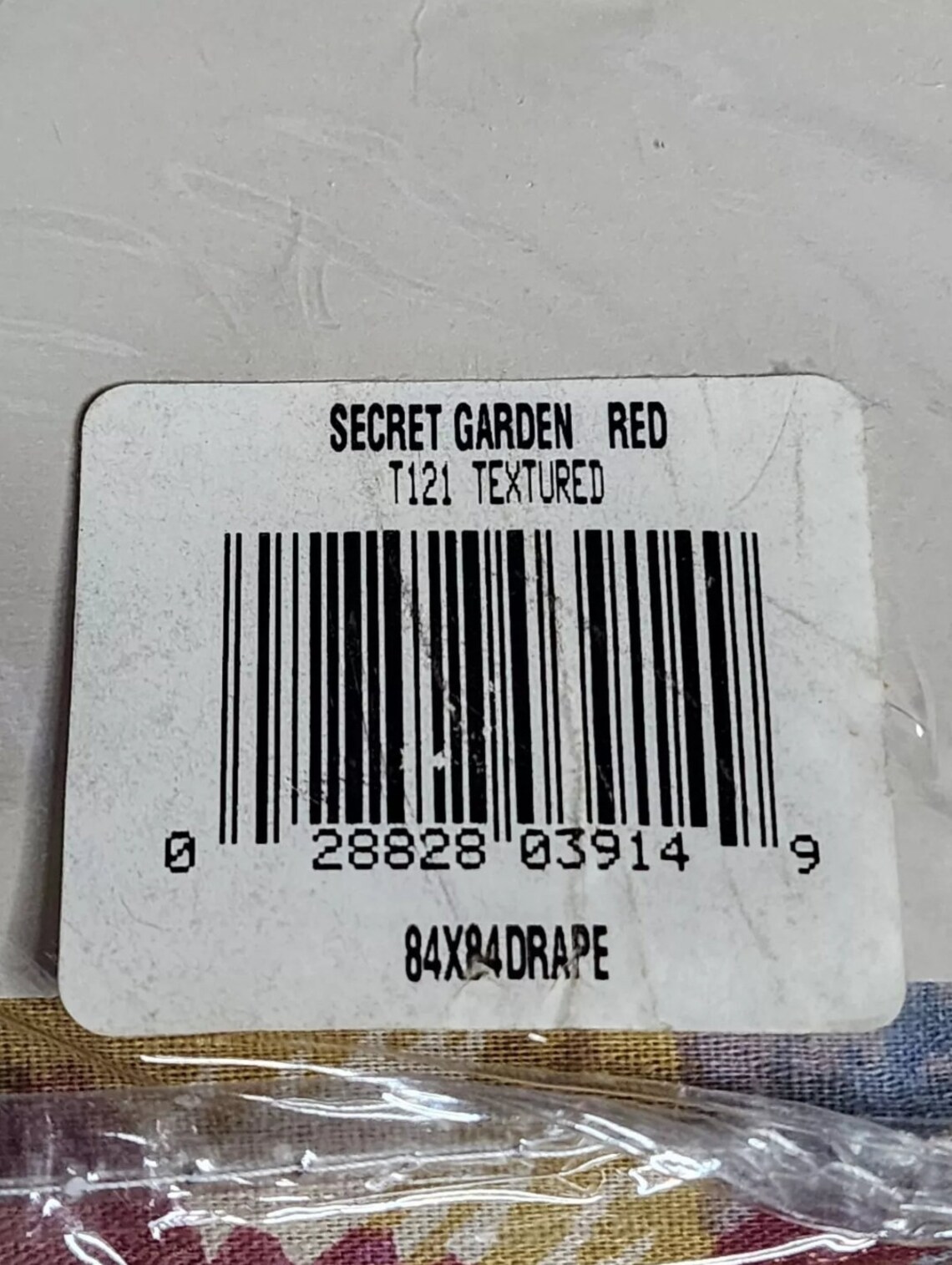 VTG New MARTEX Rod Pocket Lined Drapes Secret Garden Red Floral 84x84 ...