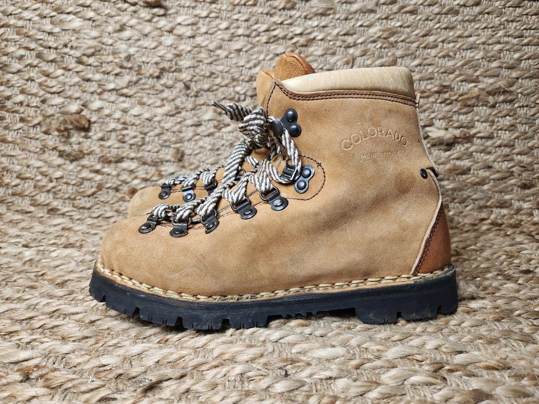 VINTAGE Colorado Kinney Boots Brown Suede Leather Womens 5.5 Hiking ...