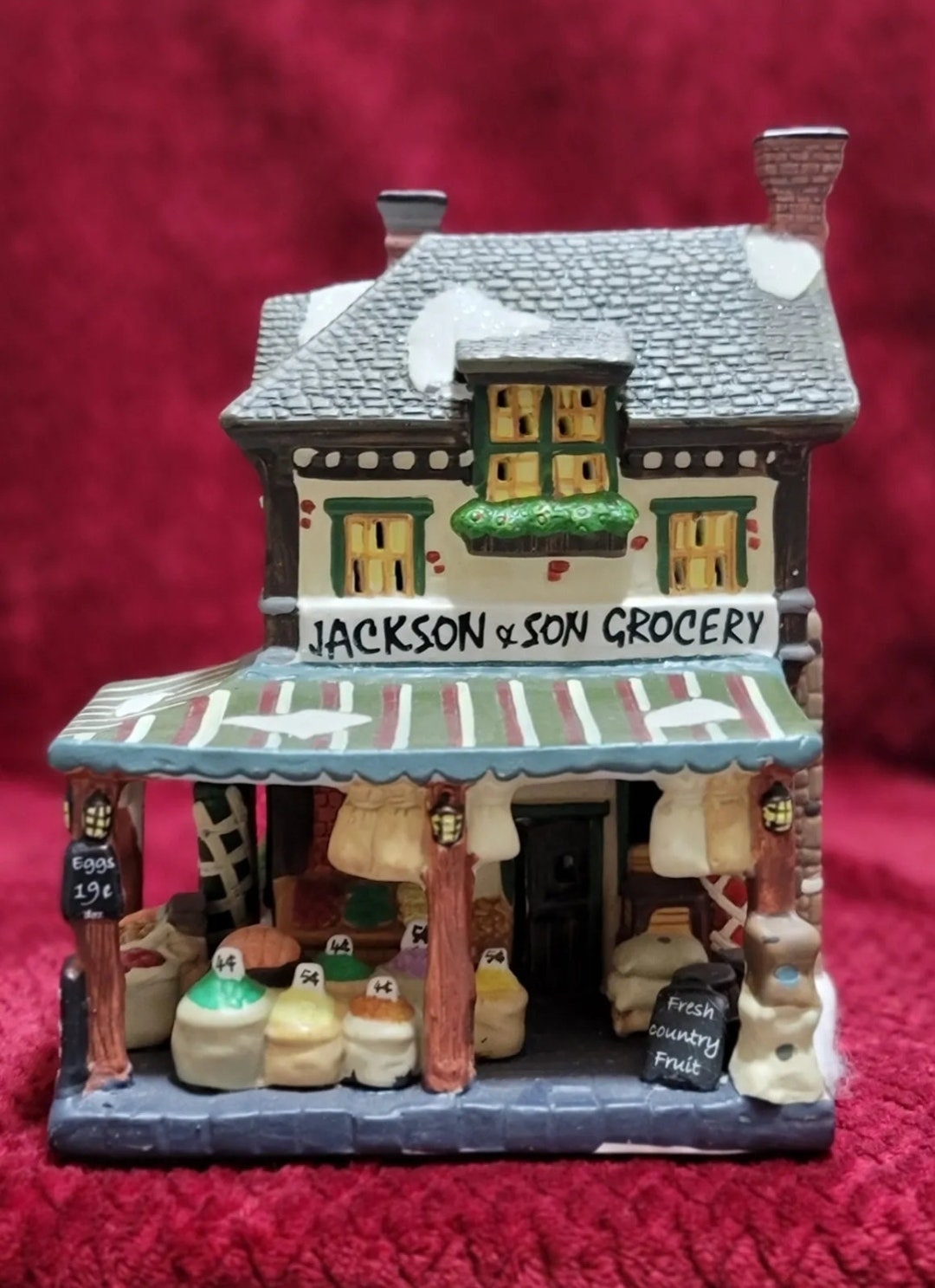 Grocery Store Enchanted Forest Collection Retired Christmas Village ...