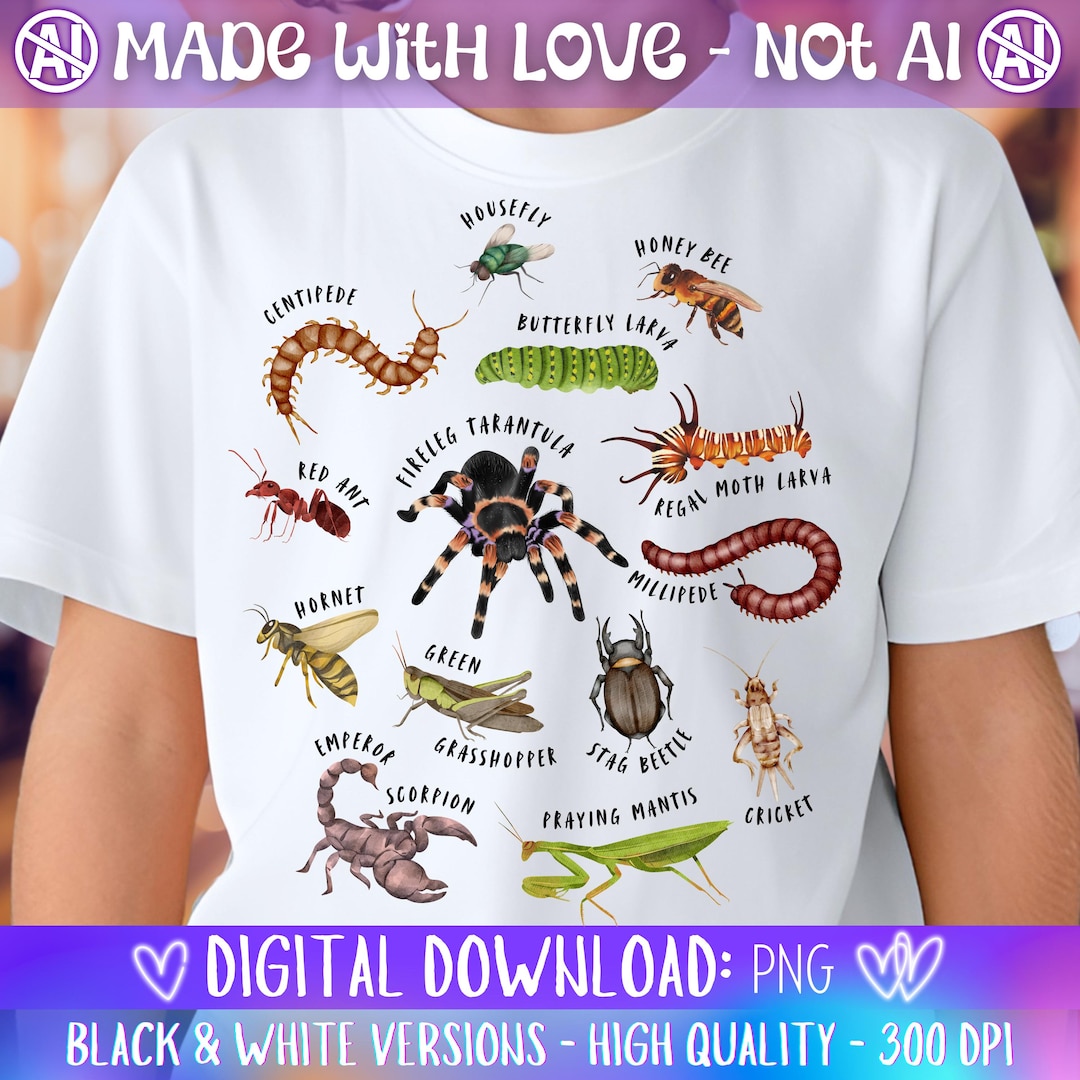 Kids Bug Insect PNG is a Sublimation, DTF, DTG Design, This Cute Nature ...