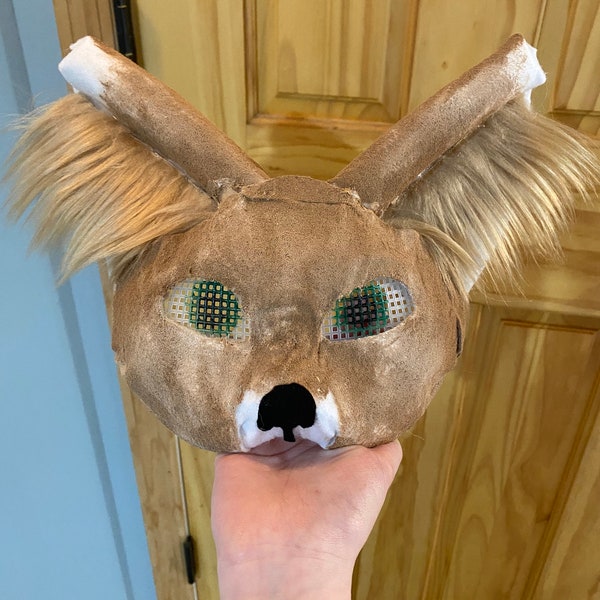Therian Fennec Fox Mask - Etsy